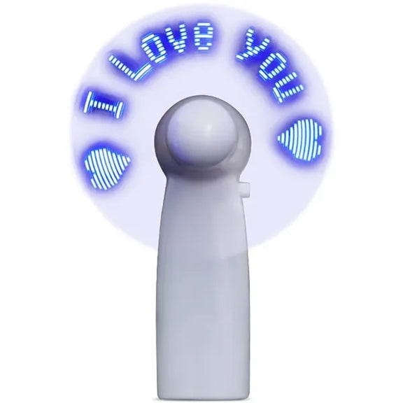 Pre-Programmed Mini LED Message Fan – upromousa