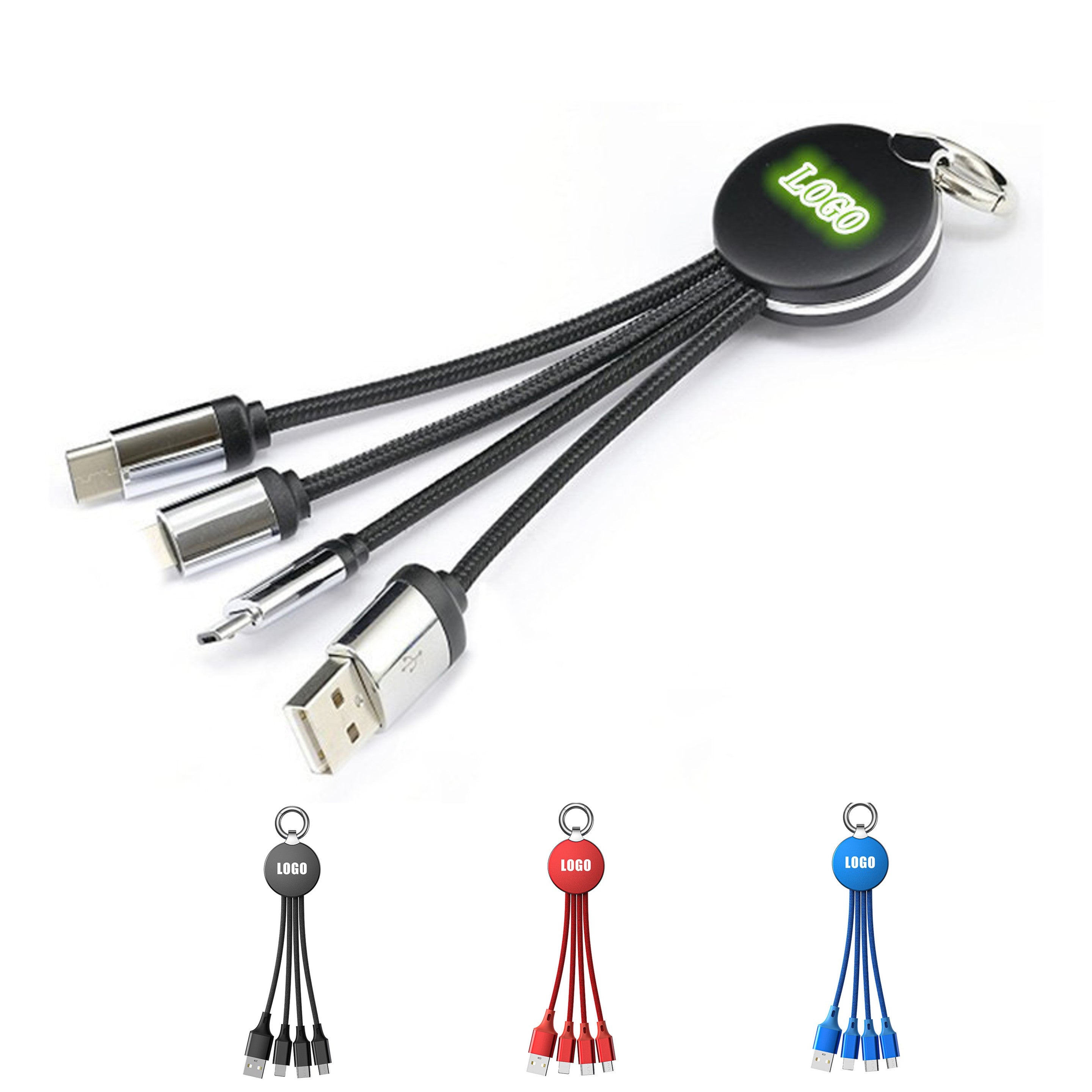 LED Light Up 3 in 1 Charging Cable – upromousa