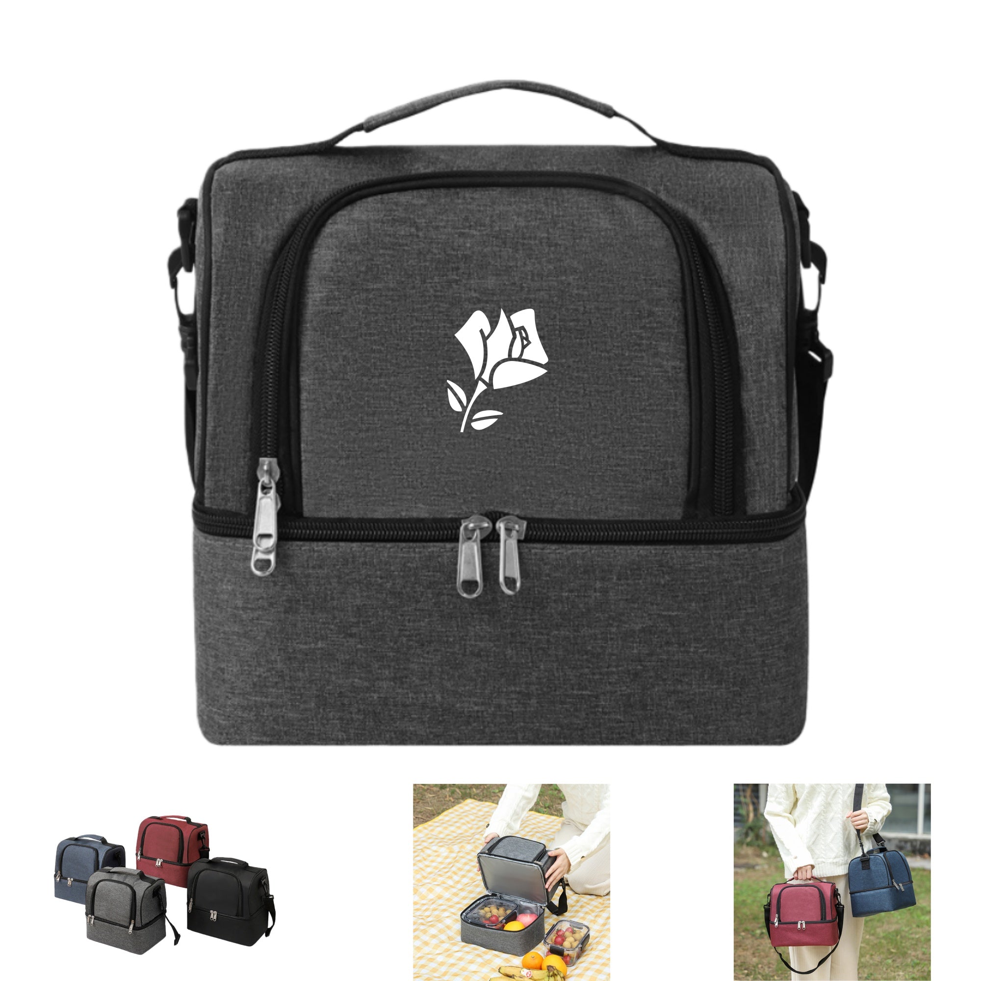 Double Layer Insulated Reusable Cooler Bags – upromousa