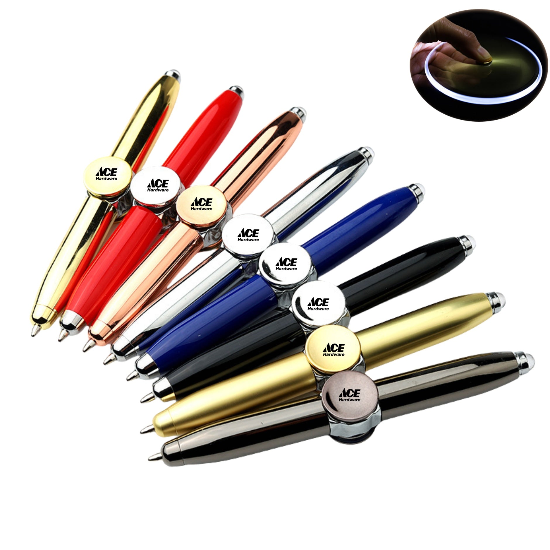 Spinning Fidget Pen with LED Light – upromousa