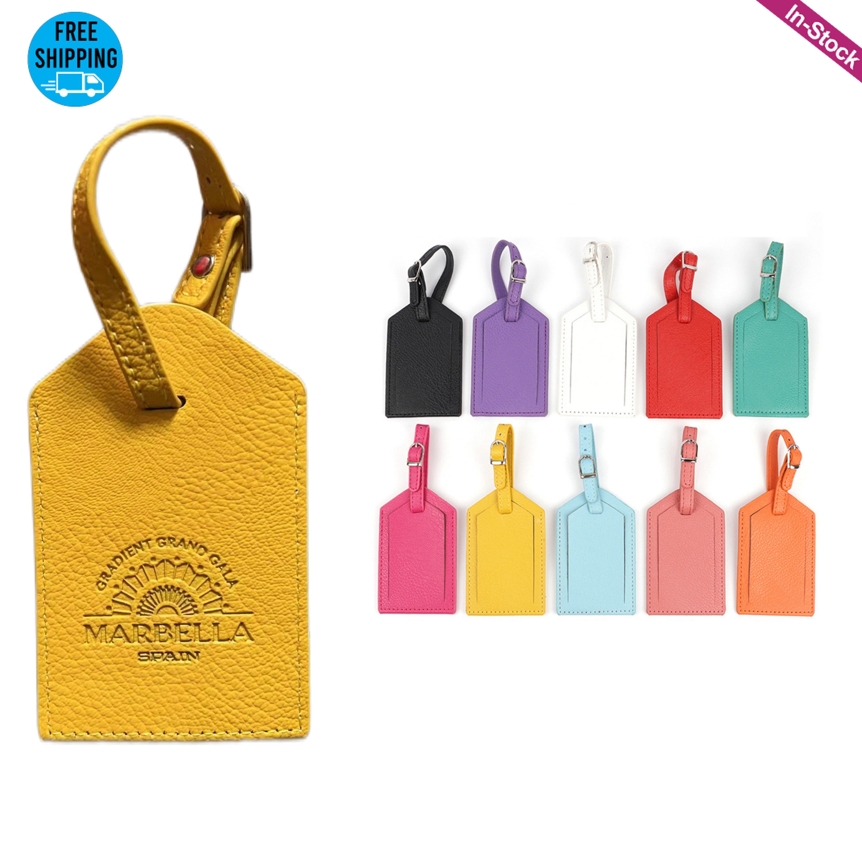 Premium Vegan Leather Luggage Bag Tag – upromousa
